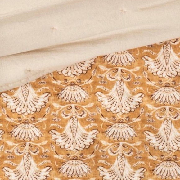 Threshold | Bedding | Threshold Mustard And Cream Soft Velvet Comforter ...